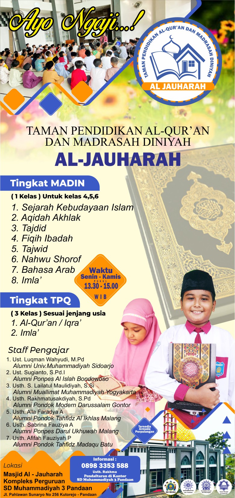 Muatan Pelajaran – SD MUHAMMADIYAH 3 PANDAAN